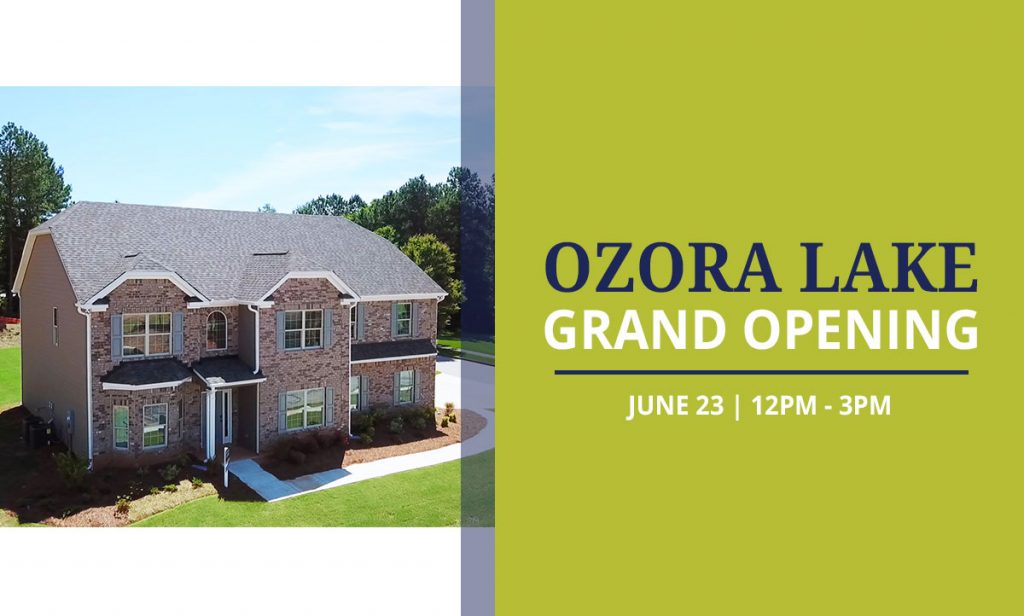 Don’t Miss the Ozora Lake Grand Opening in Loganville - Kerley Family Homes